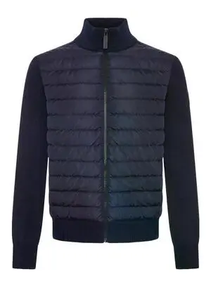 Canada Goose Hybridge Quilted-panel Knit Jacket - Blue