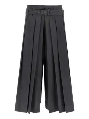 Brunello Cucinelli Pleated Belted Shorts - Grey