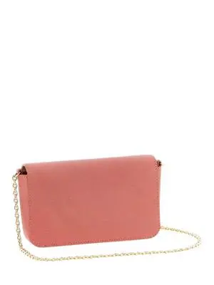 Furla 1927 Grain-finish Leather Crossbody Bag - Pink