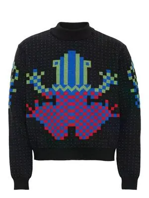 HENRIK VIBSKOV Henrik Vibskov Pixelated Frog Motif Sweater
