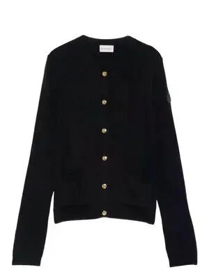 Moncler Ribbed Knit Button-up Cardigan - Blue