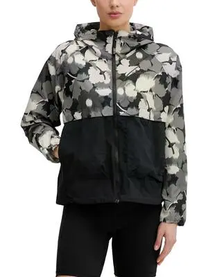 Columbia Spire Valley Floral-print Hooded Jacket - Black