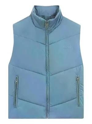 Hugo Quilted High-neck Gilet - Blue