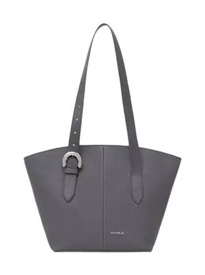 COCCINELLE Pebbled Tote Bag - Grey