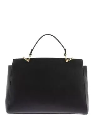Moschino Logo Plaque Tote Bag - Black