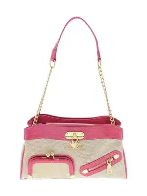 Moschino Crocodile-effect Shoulder Bag - Neutrals