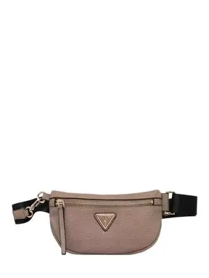 Guess Devon Logo-debossed Belt Bag - Brown