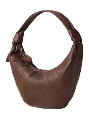 LEMAIRE Fortune Croissant Bag In Goat Leather - Brown