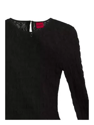 HUGO HUGO Lace Long-Sleeve Bodysuit