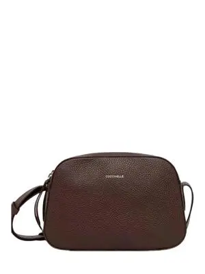 COCCINELLE Grainy Leather Cross Body Bag - Brown