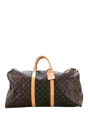 LOUIS VUITTON Louis Vuitton Keepall 55 Travel Bag Brown