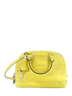 LOUIS VUITTON Alma Handbag Epi Leather Satchel - Yellow