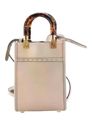 Fendi Sunshine Shopper Mini Tote Bag - Neutrals