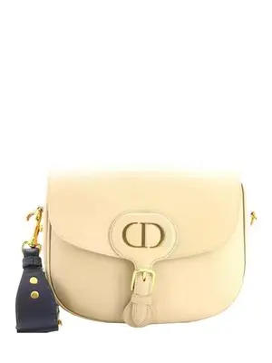Dior Bobby Flap Leather Large Crossbody Bag - Neutrals