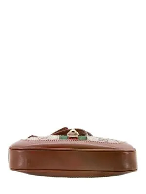 Gucci Jackie 1961 Gg Coated Canvas Mini Hobo Bag - Brown