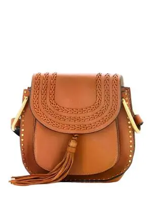 CHLOÉ Chloé Hudson Whipstitch Leather Small Crossbody Bag