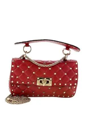 VALENTINO Valentino Garavani Rockstud Spike Flap Quilted Leather Crossbody Bag
