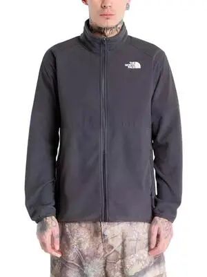 The North Face Panelled Logo-print Fleece Jacket - Grey