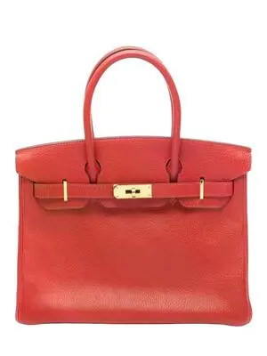 Hermès 2001 30 Birkin Handbag - Red