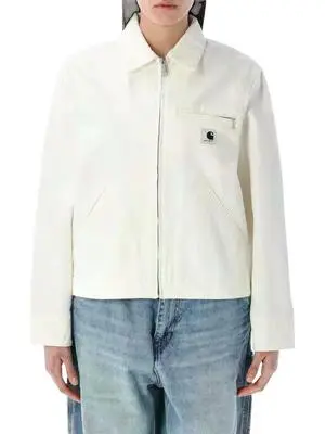 Carhartt Work In Progress Logo Patch Zip-up Jacket - Neutrals
