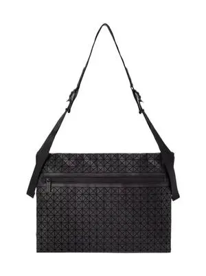 Issey Miyake Geometric-panelled Shoulder Bag - Black
