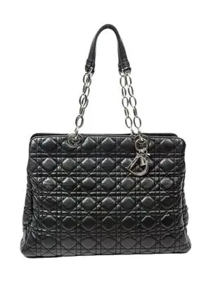 Dior Cannage Soft Tote Bag - Black