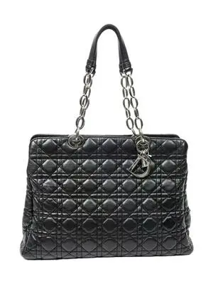 Dior Cannage Soft Tote Bag - Black