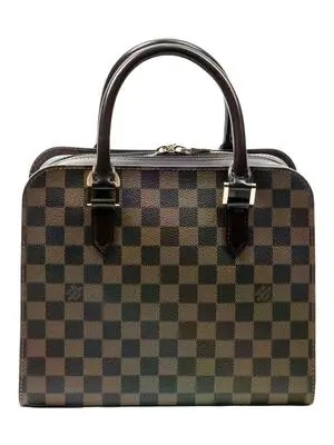LOUIS VUITTON Triana Damier Ebène Handbag - Brown