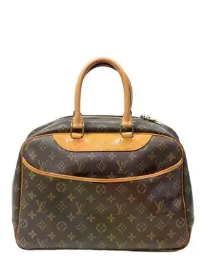 LOUIS VUITTON Monogram Deauville Handbag - Brown