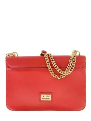 Moschino Heart-motif Shoulder Bag - Red