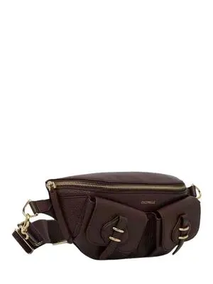 COCCINELLE Small Mavery Pocket Grained-leather Pocket - Brown
