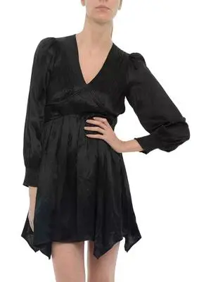 ALLSAINTS AllSaints V-Neck Long-Sleeve Mini Dress