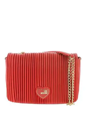 Moschino Patch Crossbody Bag - Red