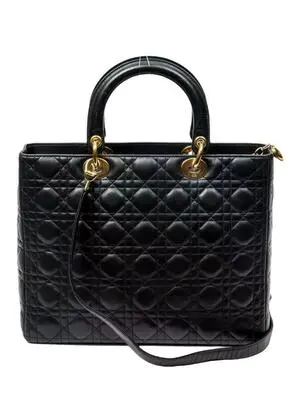 Dior Lady Tote Bag - Black