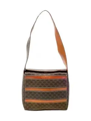 Celine Macadam Fold-over Shoulder Bag - Brown