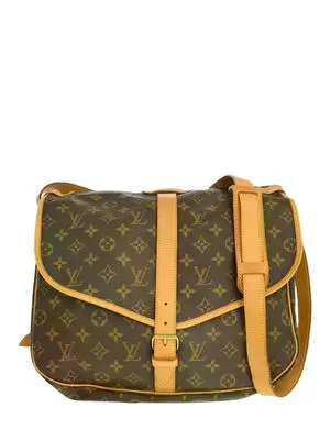 LOUIS VUITTON Monogram Canvas Saumur 35 Messenger Bag - Brown