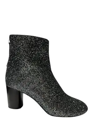 ISABEL MARANT VINTAGE Ritza Glitter-coated Ankle Boots - Grey