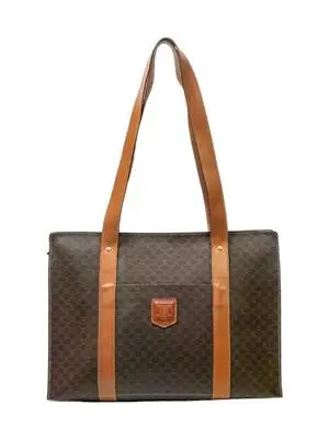 Celine Macadam Pattern Tote Bag - Brown