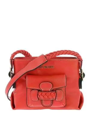 Moschino Braided Detail Cross Body Bag - Red