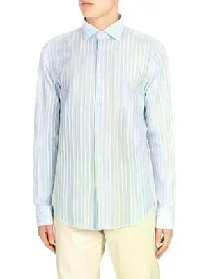 KOIKE BARCELONA Striped Long-sleeve Shirt - Blue