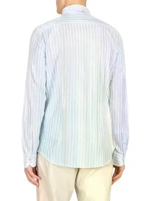 KOIKE BARCELONA Striped Long-sleeve Shirt - Blue