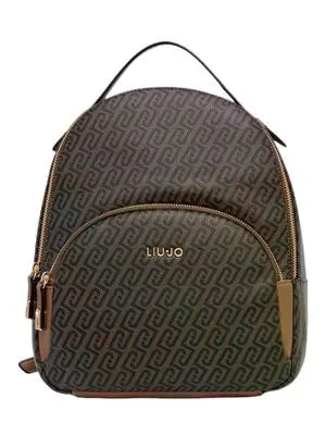 Liu Jo Monogram Print Backpack - Brown