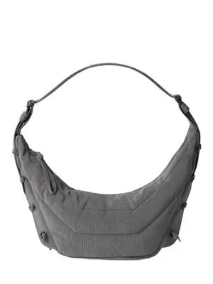 LEMAIRE Small Soft Game Bag In Nylon Canvas Grey
