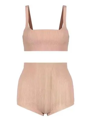 Red Valentino Ribbed Knit Set - Pink