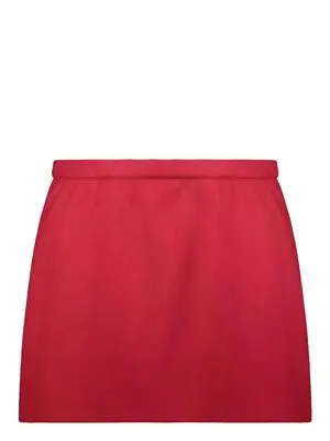 Red Valentino High-waisted Twill Skort - Red