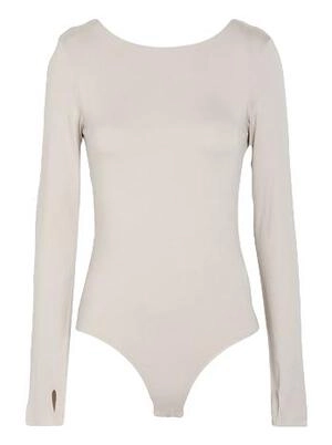 Majestic Filatures Long Sleeve Viscose Bodysuit - Grey