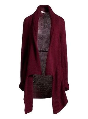MANILA GRACE Alpaca Wool Blend Cardigan - Red