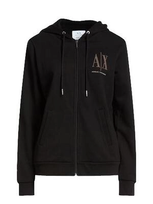 Armani Exchange Cotton Blend Hoodie - Black