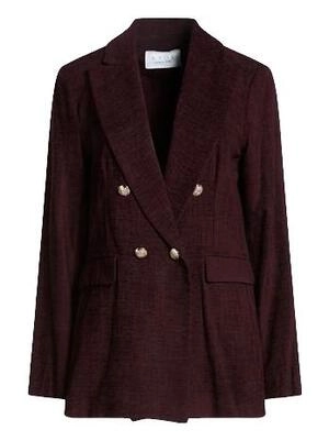 KAOS Double-breasted Viscose And Cotton Blend Blazer - Red