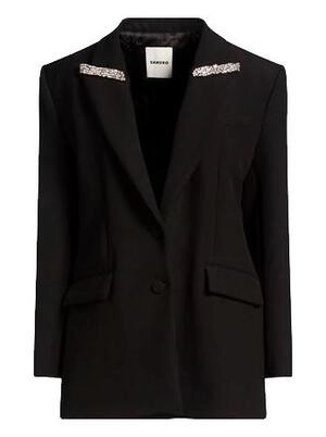 Sandro Blazer Size Polyester, Wool - Black